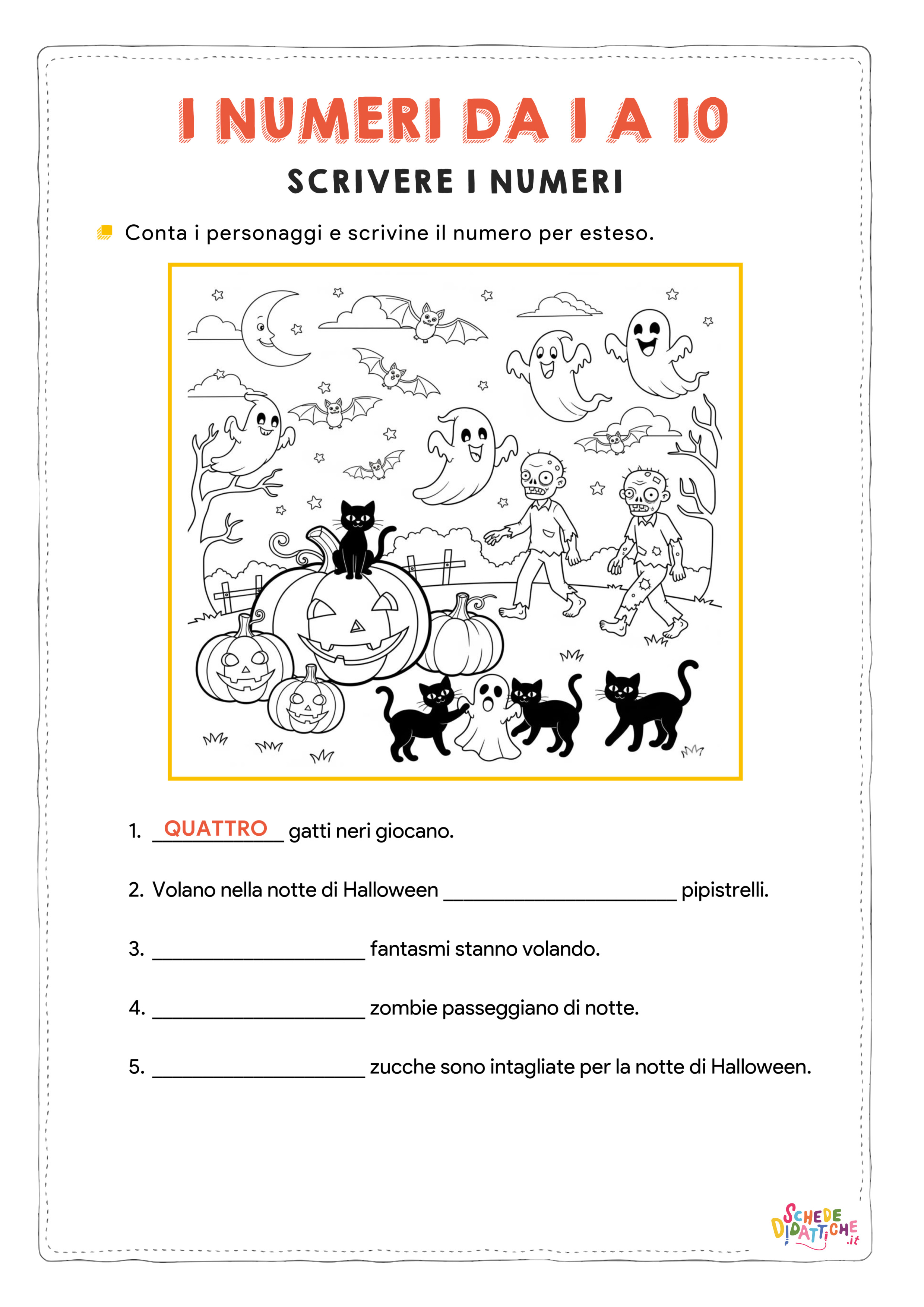 Numeri da 1 a 10 - Scrivere i numeri.pdf