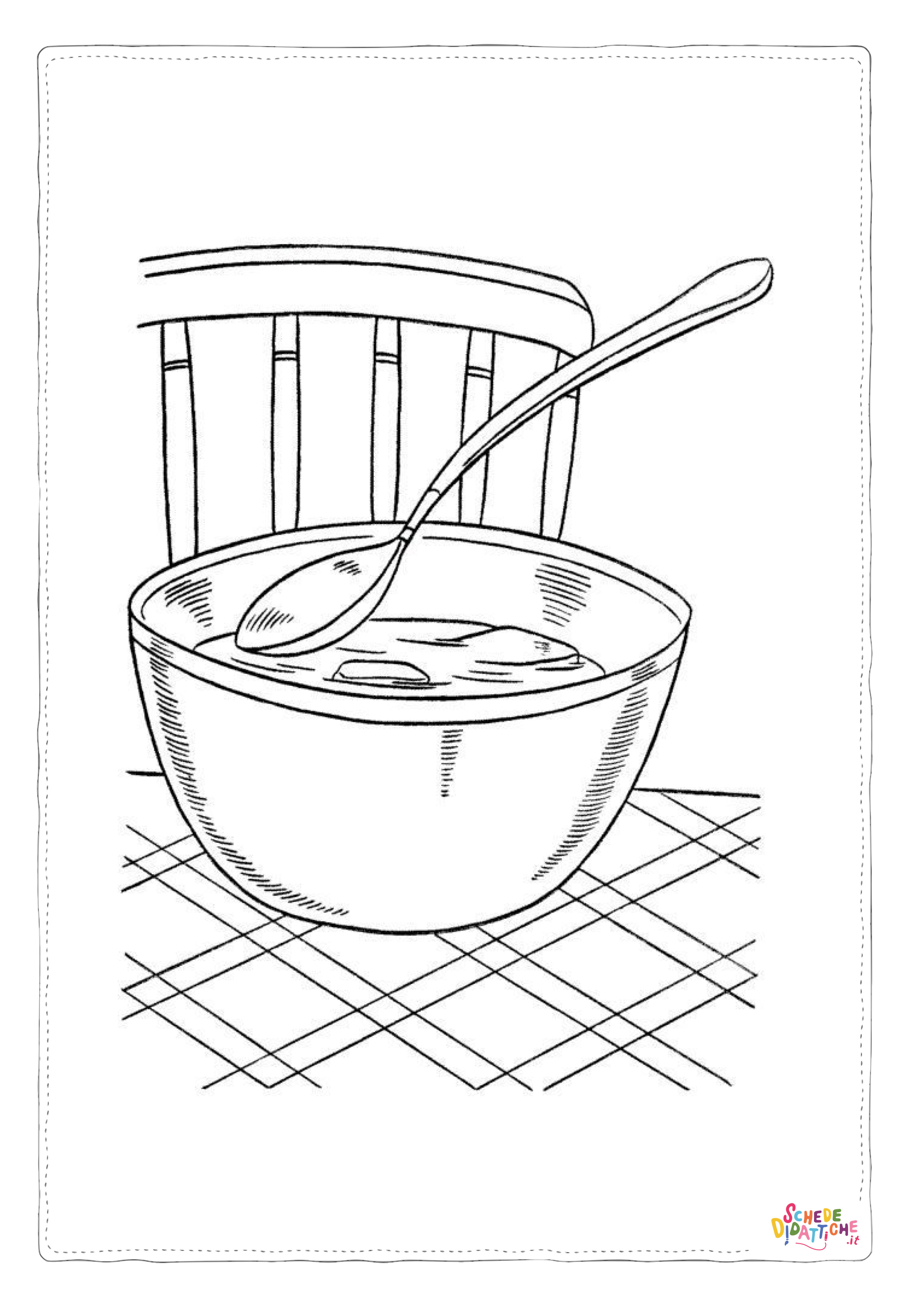 Disegno di cibo vario