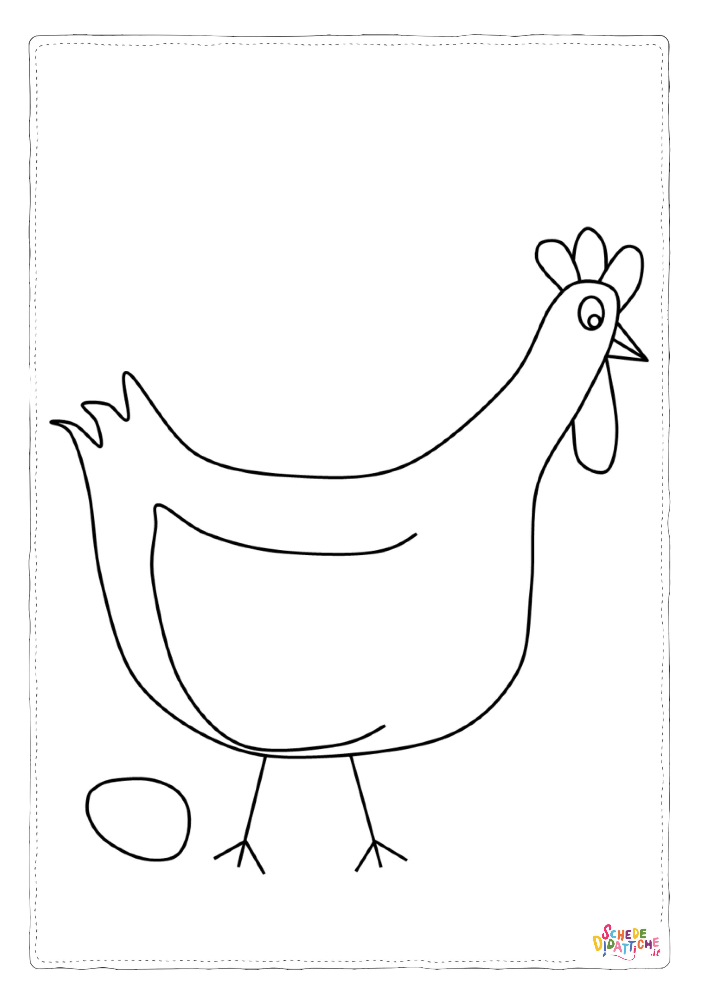 Disegno di gallina