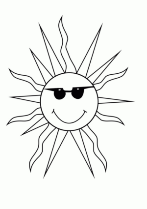 45 Disegni di Sole da Colorare e Stampare Gratis