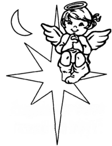 76 Disegni di Angeli da Colorare e Stampare Gratis