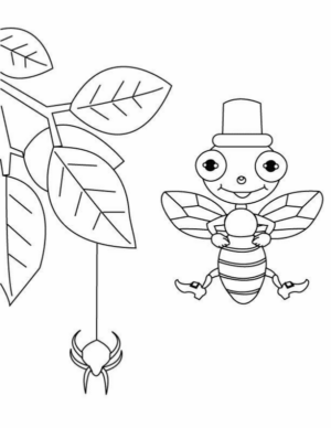 91 Disegni di Api da Colorare e Stampare Gratis