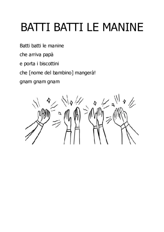 Batti batti le manine