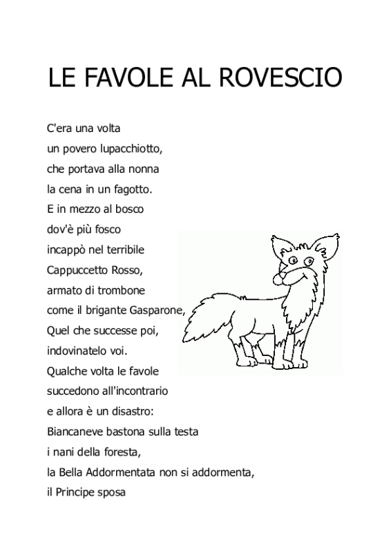 Le favole al rovescio