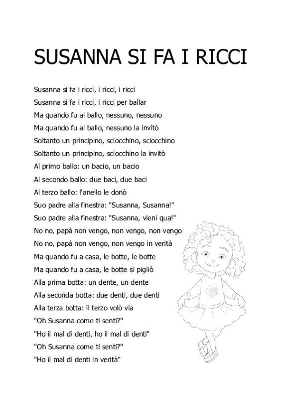 Susanna si fa i ricci