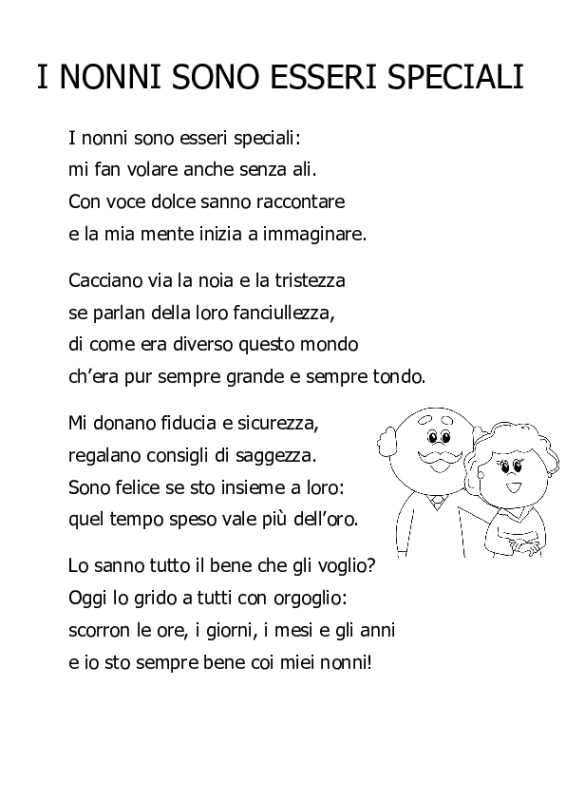 I nonni sono esseri speciali