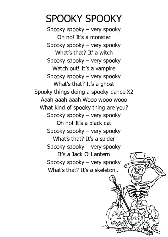 Spooky spooky - Canzone per Bambini - SchedeDidattiche.it