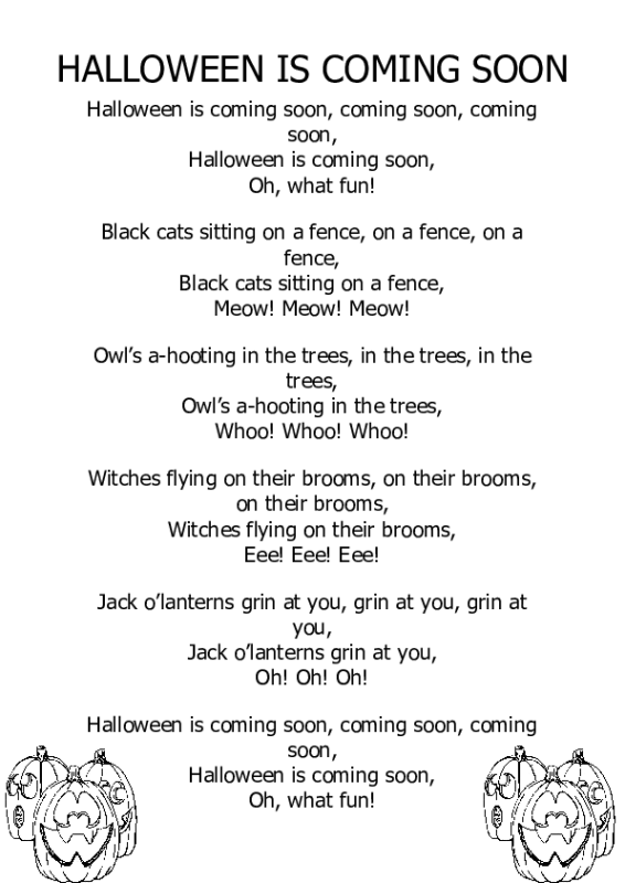 Halloween is coming soon