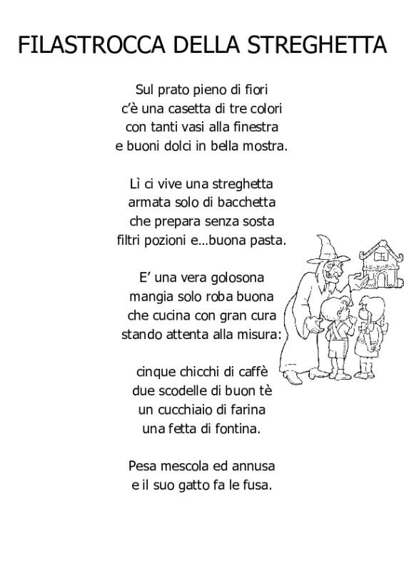 Filastrocca della streghetta