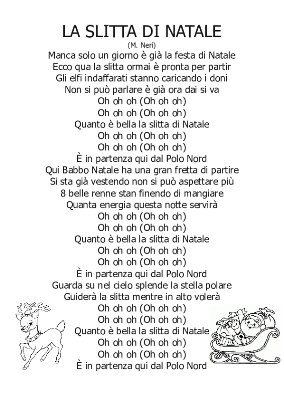 La slitta di Natale - Schede Didattiche