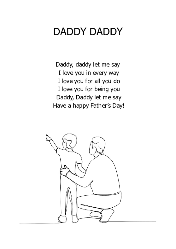 Daddy Daddy - Schede Didattiche