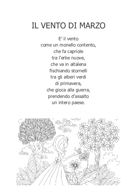 Il vento di marzo - Schede Didattiche