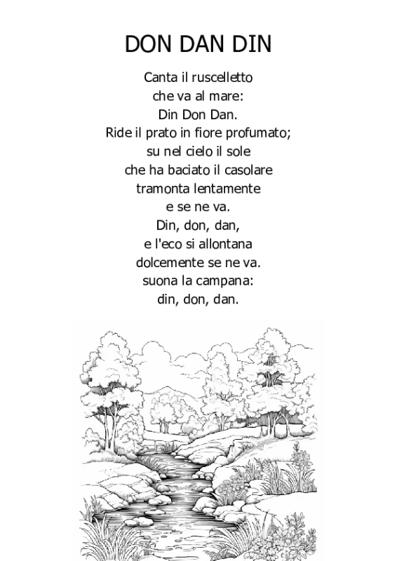 Don Dan Din - Canzone per Bambini - SchedeDidattiche.it